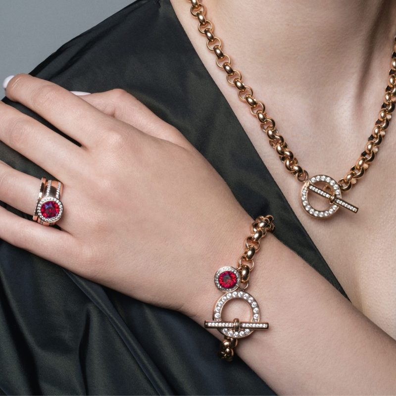 Bracelet Qudo Jonc Ceccano Deluxe Acier Gold | L'Horloger De Vern